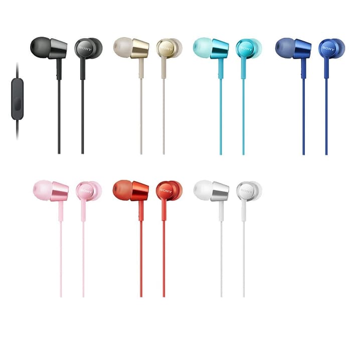 SONY MDR EX155AP IN EAR HEADPHONE WITH MIC - Blossom Toko Komputer - Malang