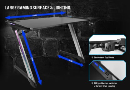 RAIDMAX ZA RGB GAMING DESK - Blossom Toko Komputer - Malang