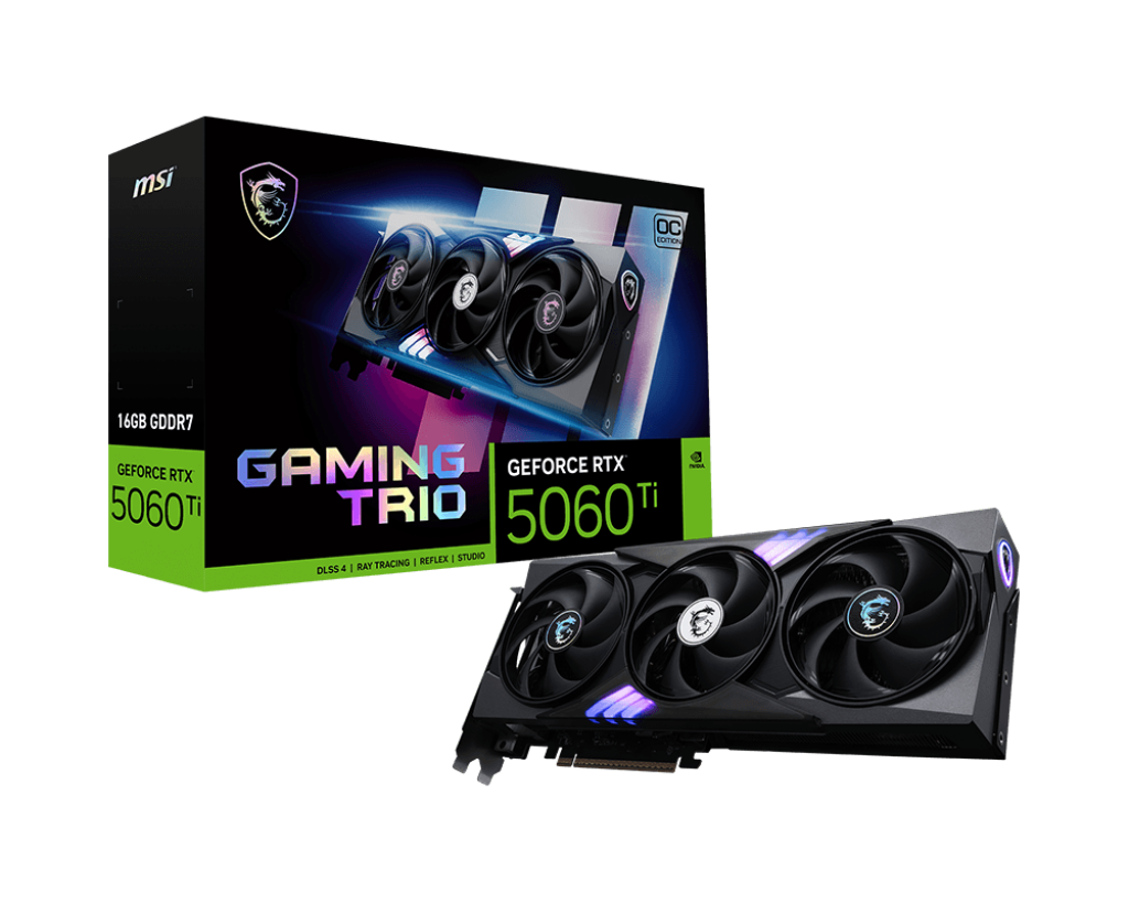 MSI RTX5060TI GAMING TRIO OC 16GB GDDR7 - Blossom Toko Komputer - Malang