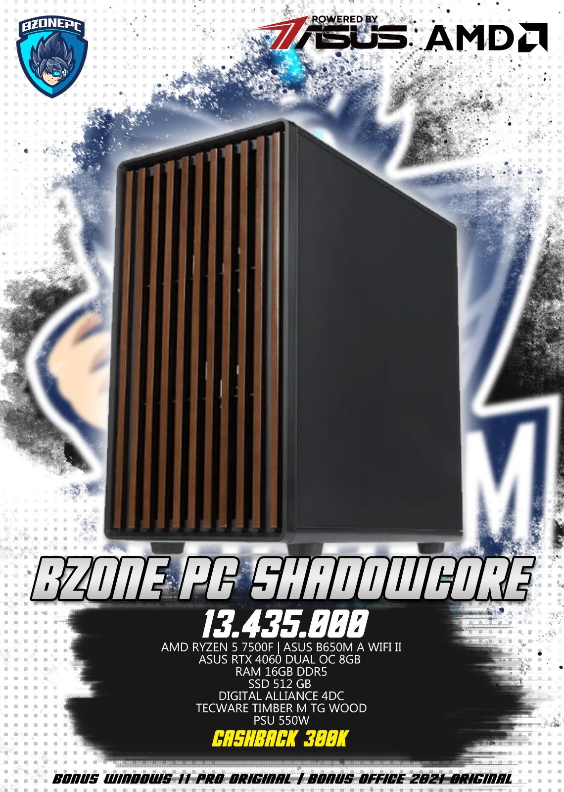 BZONE PC SHADOWCORE - Blossom Toko Komputer - Malang