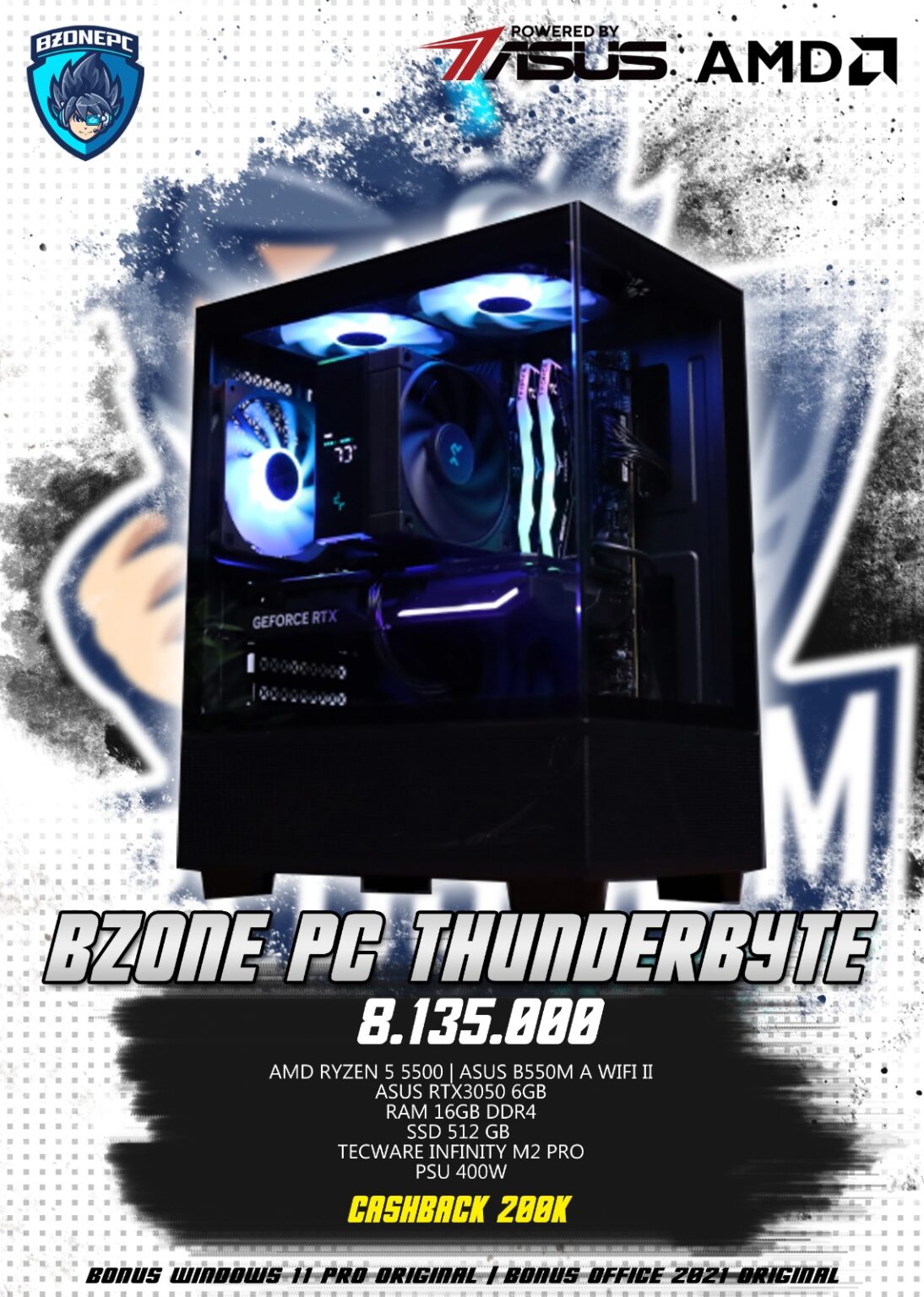 BZONE PC THUNDERBYTE - Blossom Toko Komputer - Malang