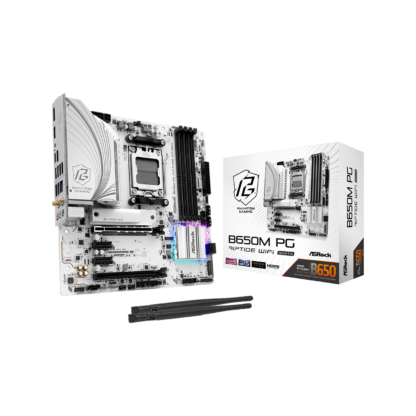 ASROCK B650M PG RIPTIDE WIFI WHITE - Blossom Toko Komputer - Malang